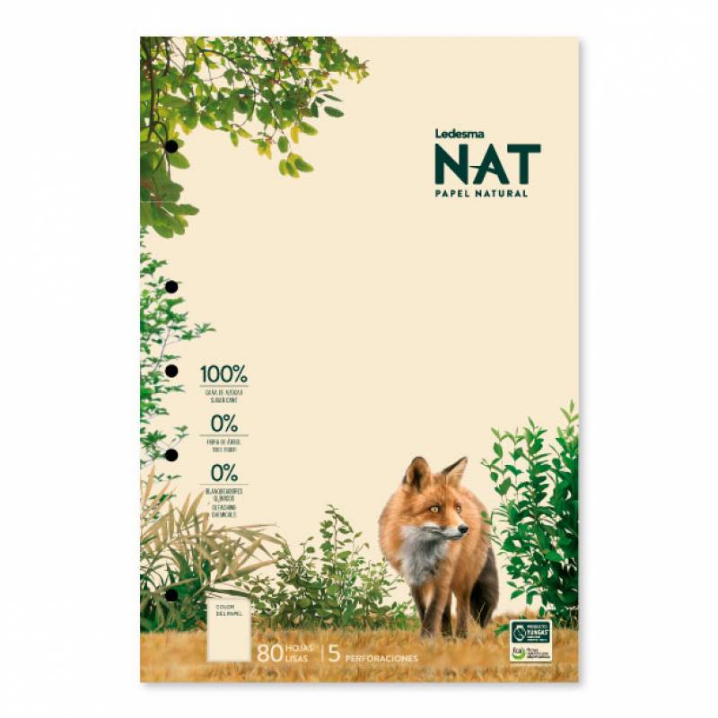Block Pelgable Ledesma Nat Liso 80 Hojas A4 75gr - La Anónima Online